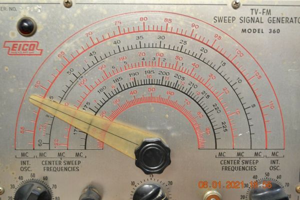 Vintage Eico TV - FM Sweep Signal Generator 360 Powers On | #61624518