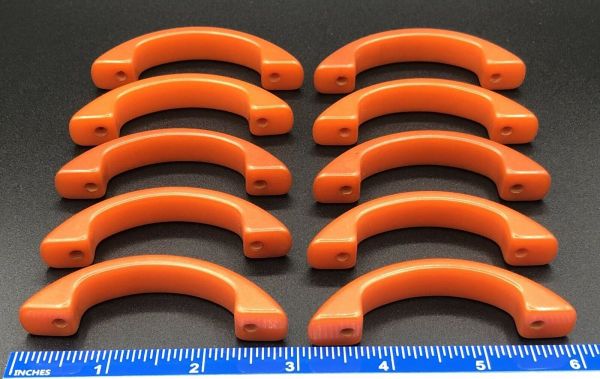 10 Vintage Orange Bakelite Art Deco Drawer Pulls Cabinet Handles 1930s ...