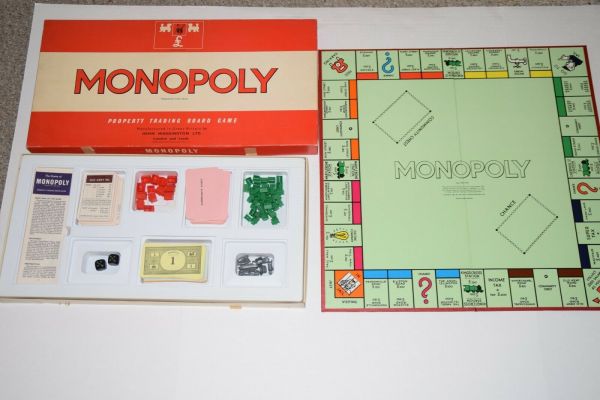 Vintage 1972 MONOPOLY LONDON AND LEEDS Edition John Waddington Game ...