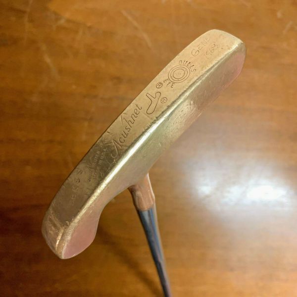 Vintage Acushnet Bullseye Golf Putter HB M5 S John Reuter Jr Leather ...