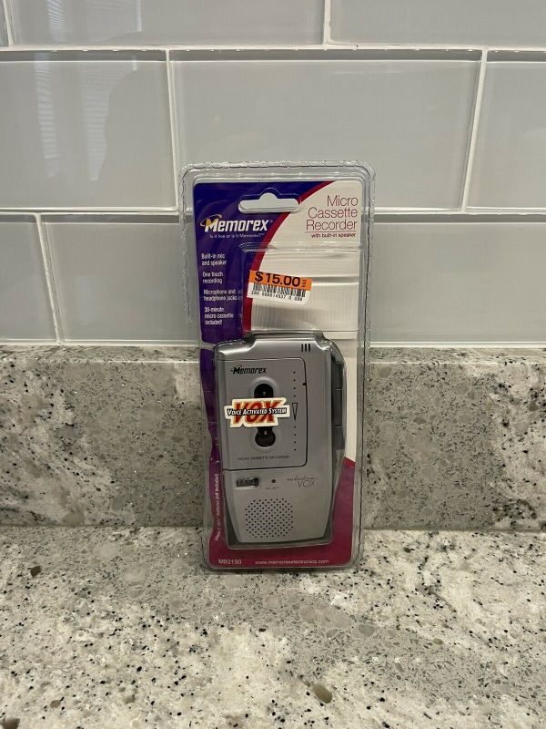 Vintage Memorex Micro Cassette Recorder MB2190 VOX Voice Activated ...