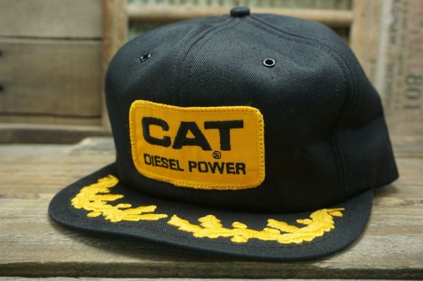 Vintage CAT DIESEL POWER Snapback Trucker Cap Hat Patch K PRODUCTS Made ...