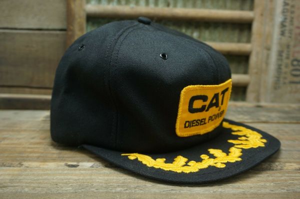 Vintage CAT DIESEL POWER Snapback Trucker Cap Hat Patch K PRODUCTS Made ...