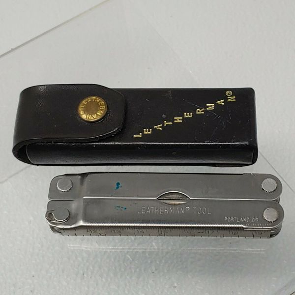 Vintage Leatherman PST Pocket Survival Tool Multi - Tool W/Leather Ca ...