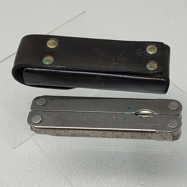 Vintage Leatherman PST Pocket Survival Tool Multi - Tool W/Leather Ca ...